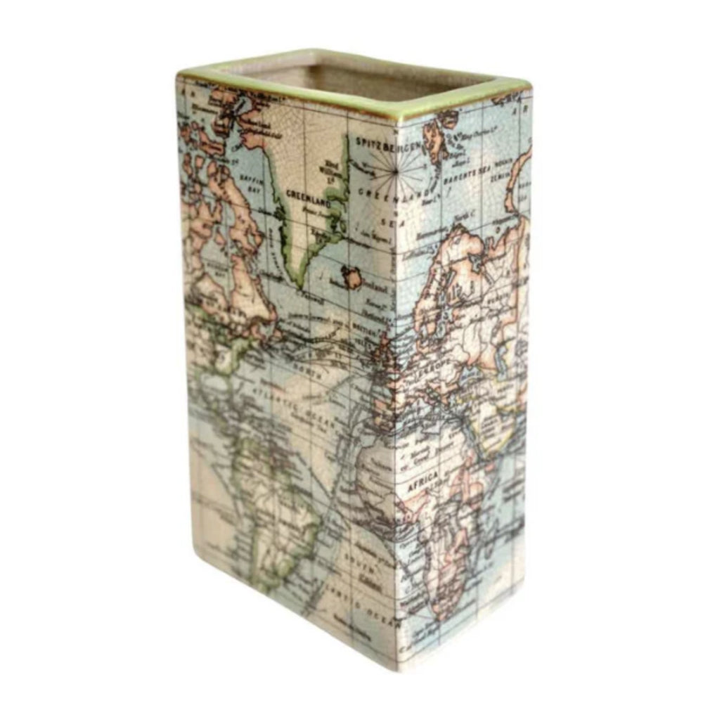 Mappemonde Porcelain Vase – Pepperwhites by Tara Dennis