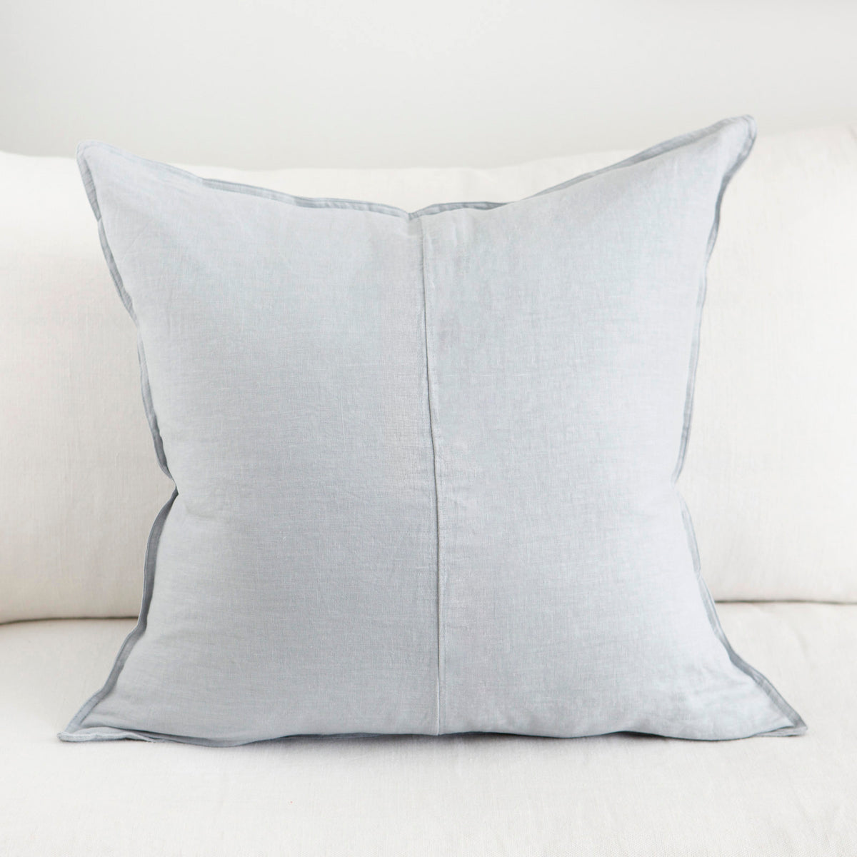Everyday Linen Cushion Powder Blue 60x60cm | Pepperwhites by Tara Dennis