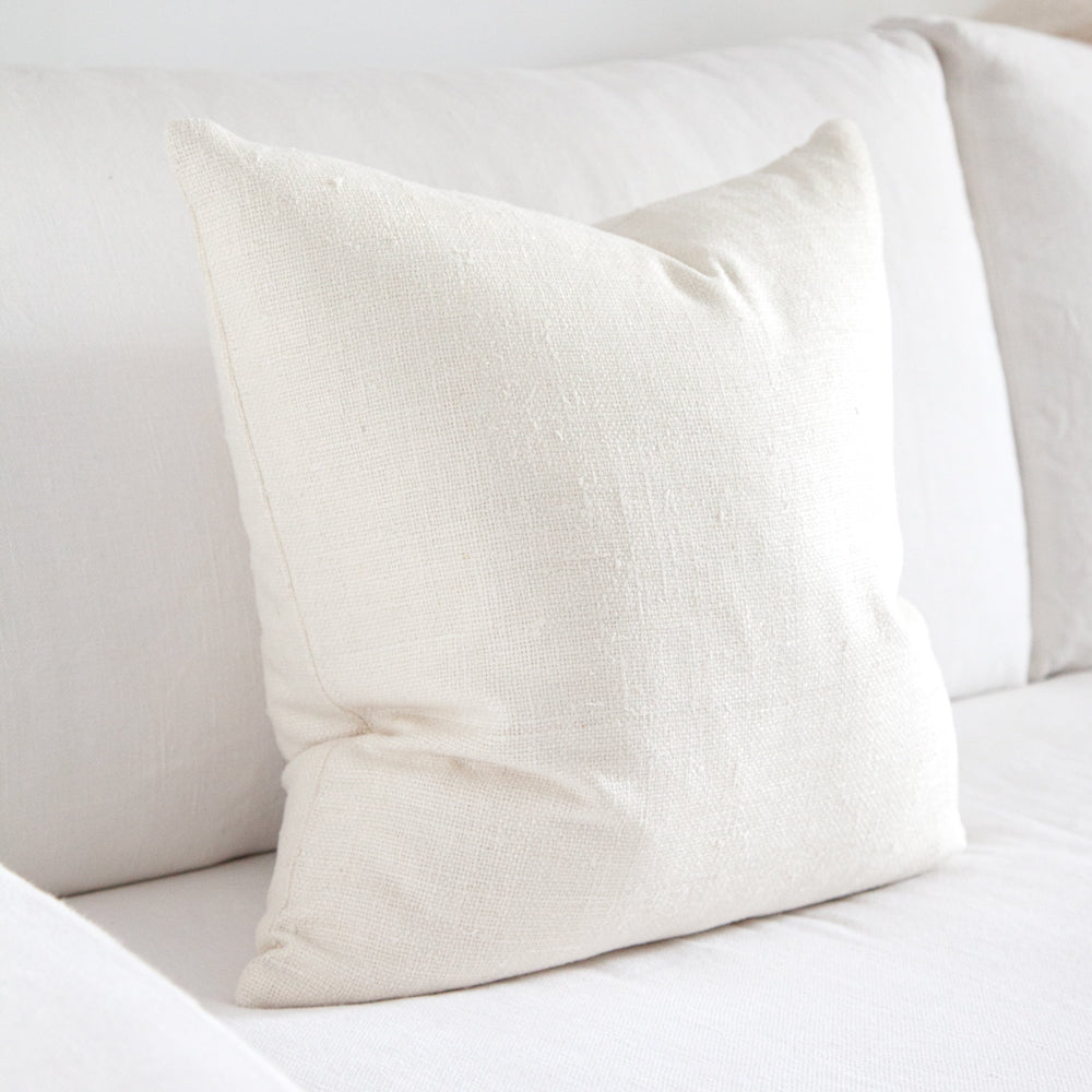 Panama Ivory Cushion 50x50cm – Pepperwhites by Tara Dennis