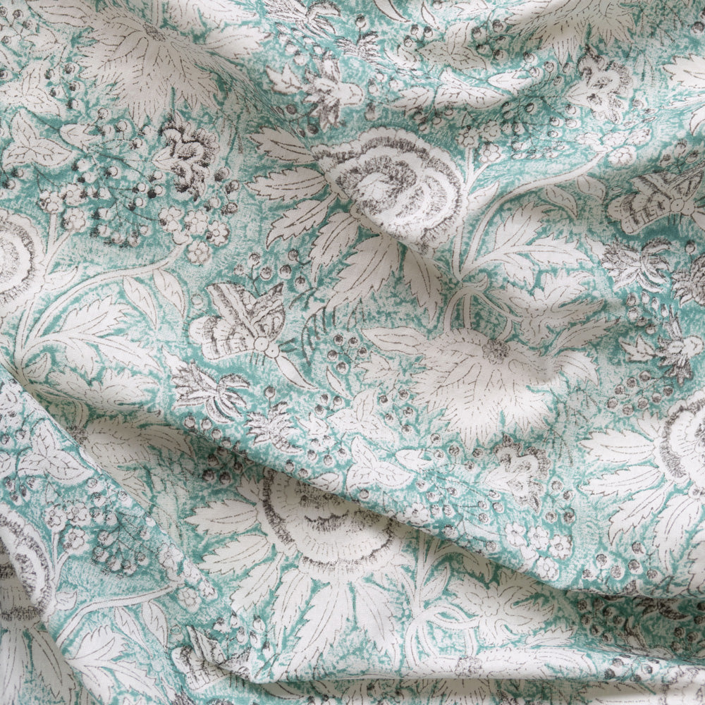 Ada Block Printed Tablecloth | Pepperwhites by Tara Dennis