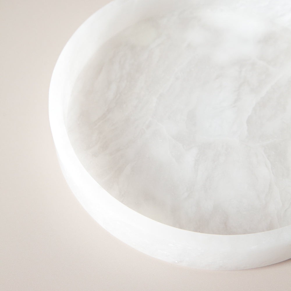 Alabaster Tray 22.5cm | Pepperwhites by Tara Dennis
