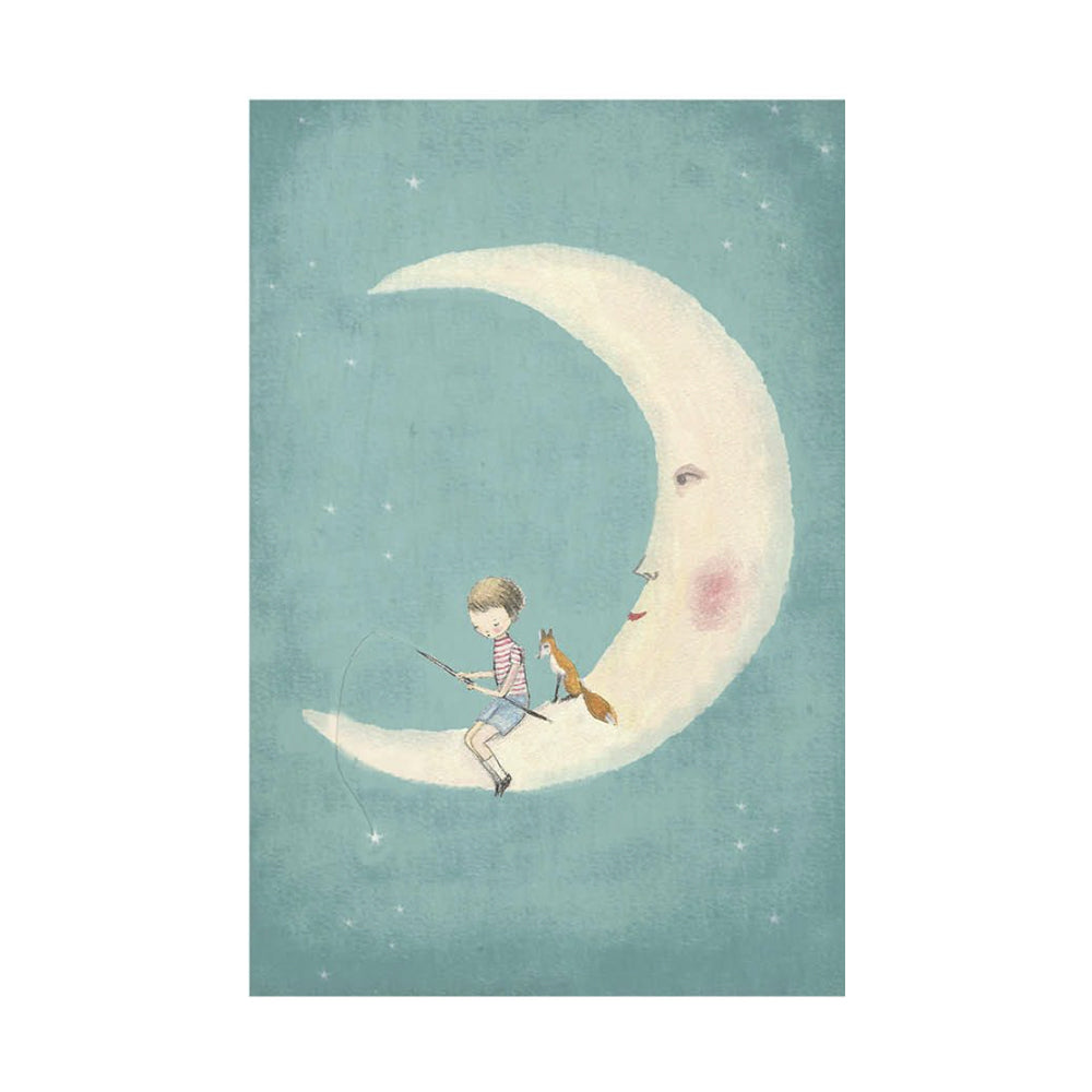 Boy on the Moon Card – Pepperwhites by Tara Dennis