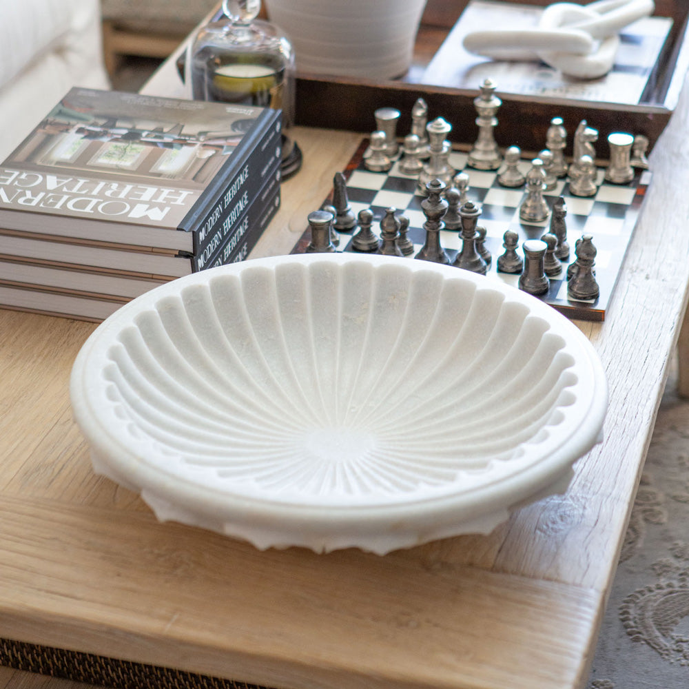 Georgian Grand Marble Bowl | Pepperwhites by Tara Dennis