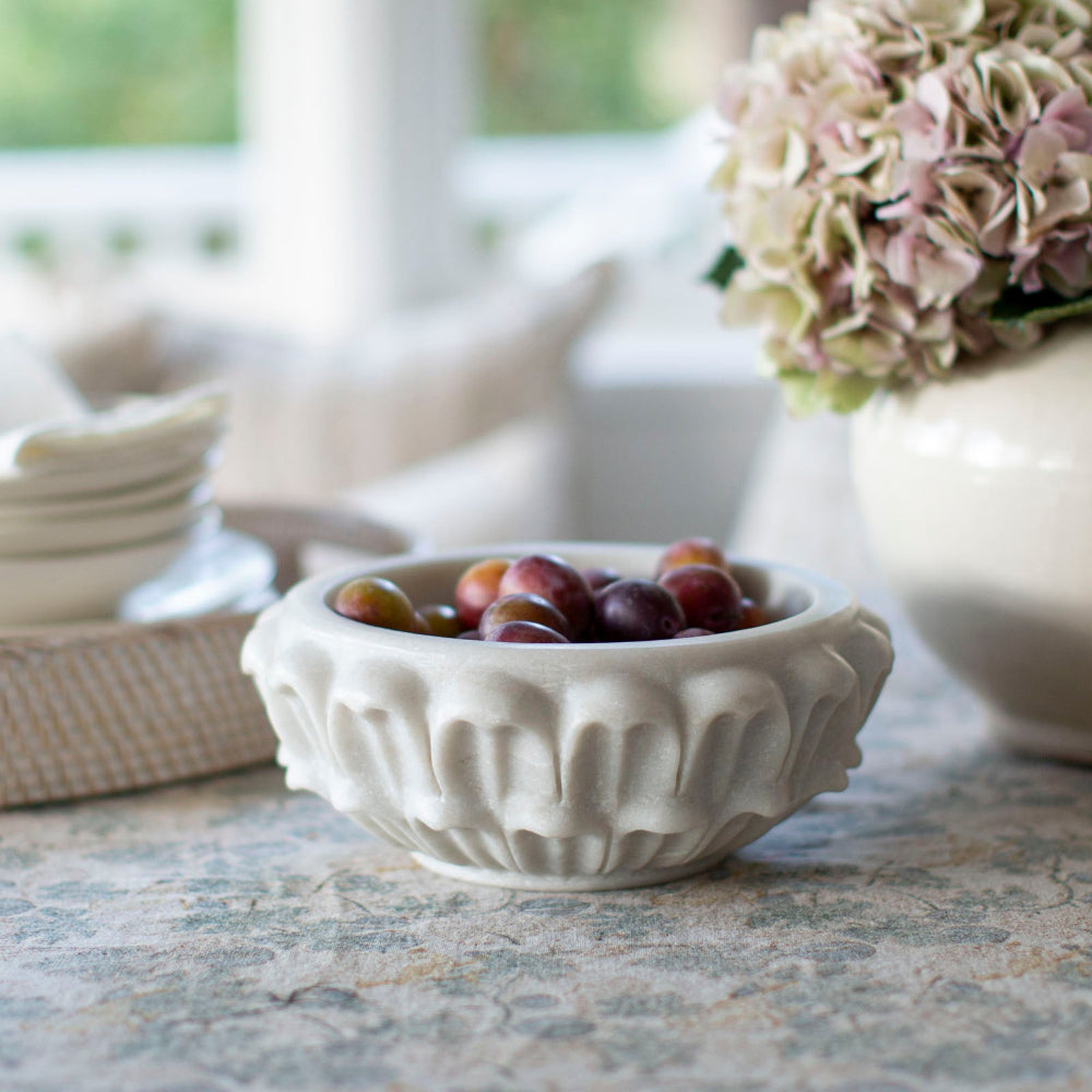 Marble Feather Bowl | Pepperwhites by Tara Dennis
