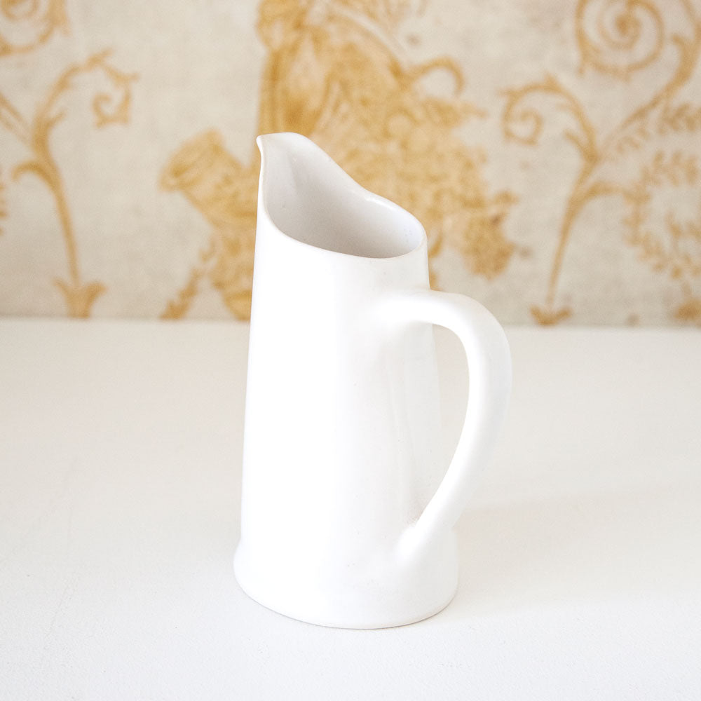 Mervyn Gers Medium Jug Satin White | Pepperwhites by Tara Dennis