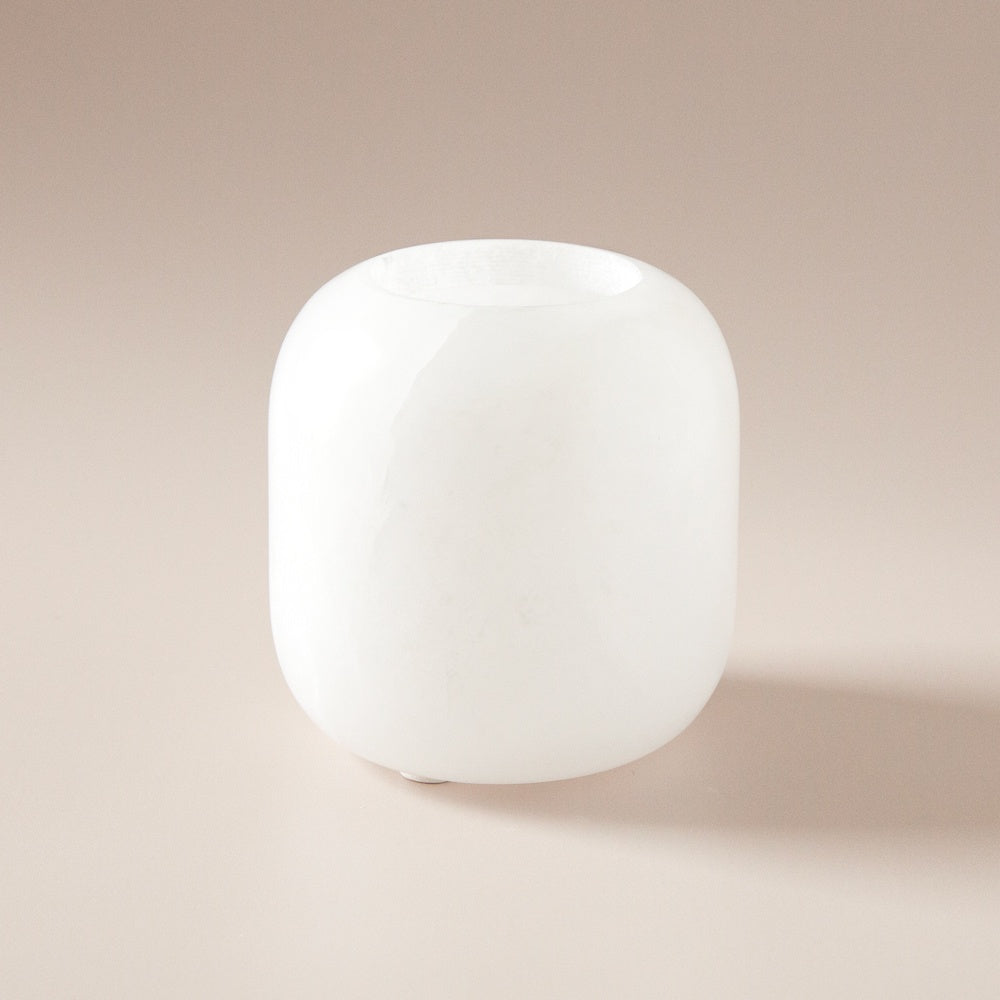 Alabaster Votive - Medium | Pepperwhites by Tara Dennis