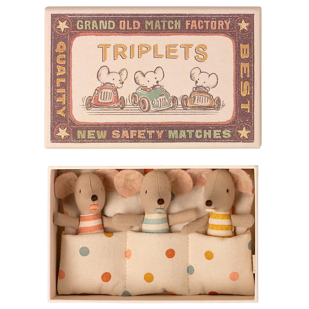 Mouse Baby Triplets in box - Maileg | Pepperwhites by Tara Dennis